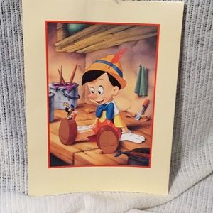 Disney | Other | Disney Commemorative 993 Pinocchio Lithograph | Poshmark